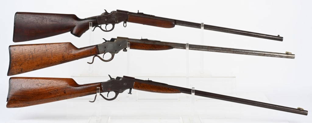 Lot (3) Early Falling Block Single Shot Rifles Auction