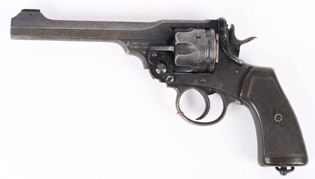 Original Ww1 Webley Mark Vi .455 Revolver 1915 Mfg Auction
