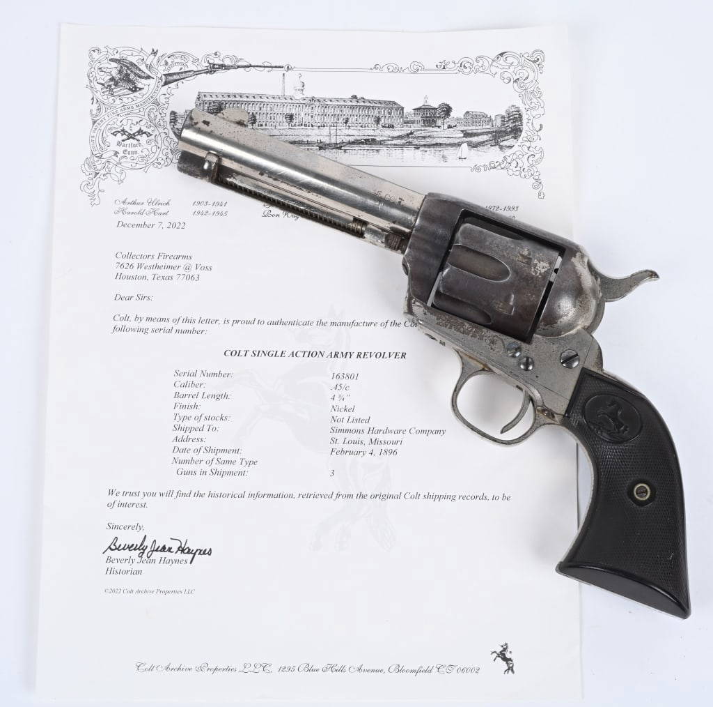 Antique Colt Saa Revolver Auction
