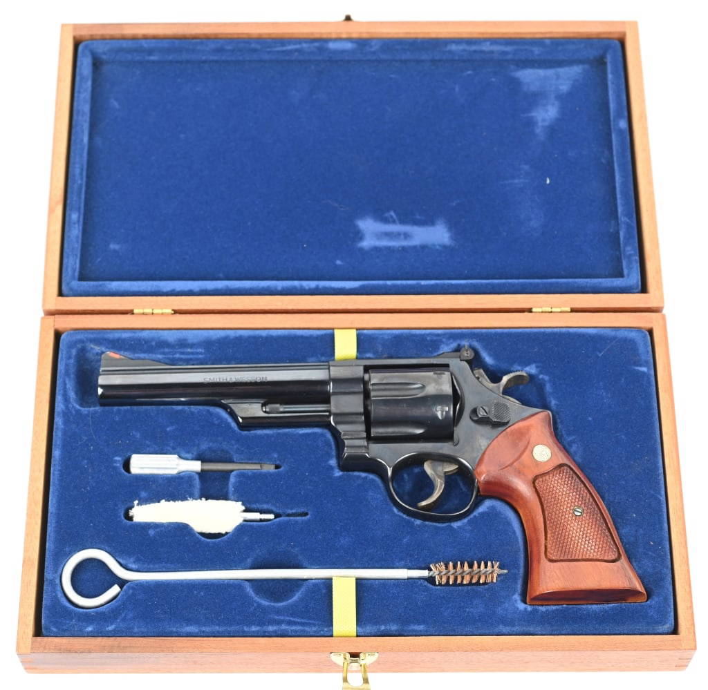 Smith & Wesson Model 57 With Factory Wood Case Auction