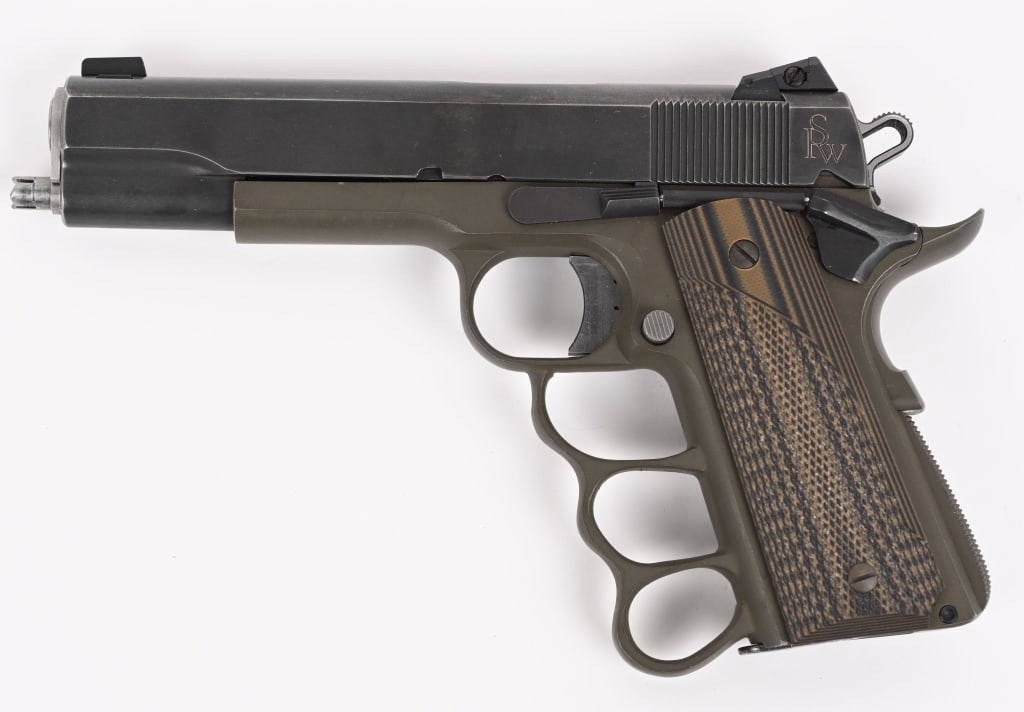 Custom Richard Wright 1911 Knuckle Gun Auction