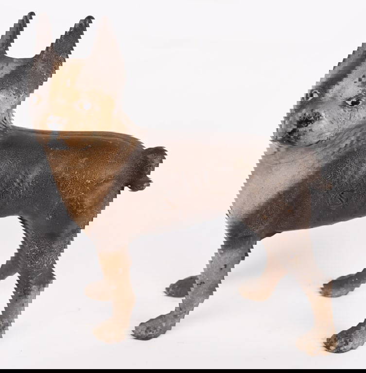 Cast Iron Bost Terrier Left Facing Door Stop Auction