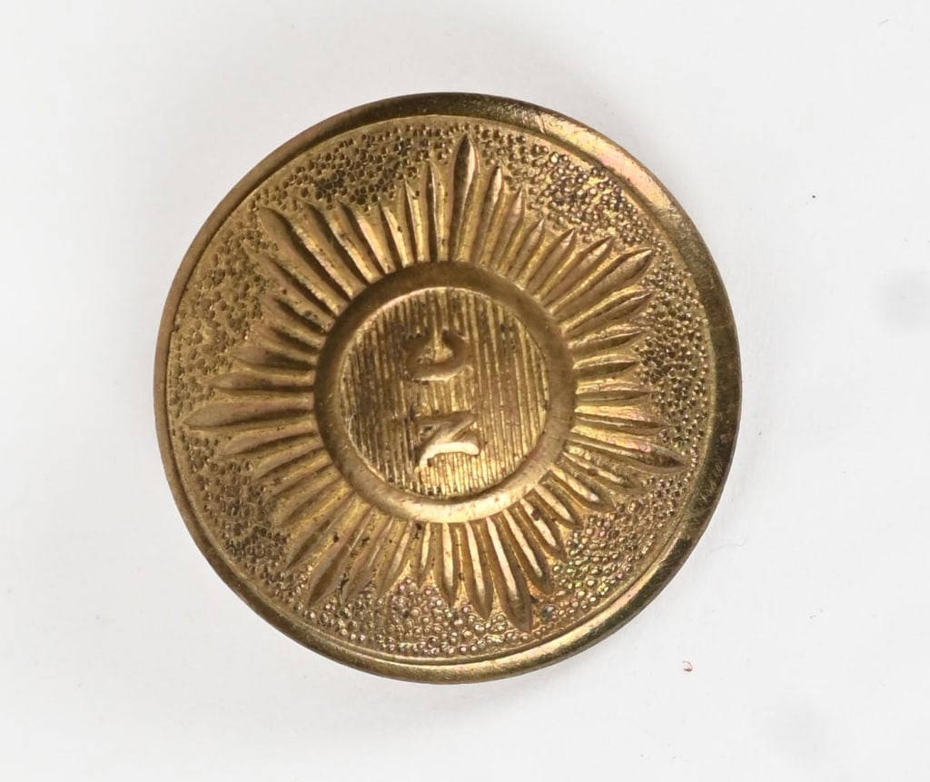 Confederate North Carolina Sunburst Coat Button Auction