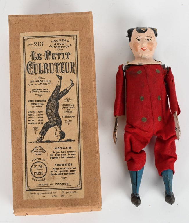 Ferdnand Martin Tumbling Acrobat W/ Box Auction