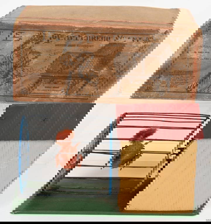 Ferdnand Martin Squirrel In Cage W/ Box Auction