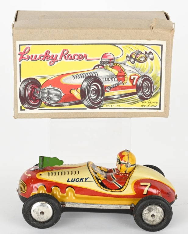 Japan Tin Friction Lucky Racer W/ Box Auction