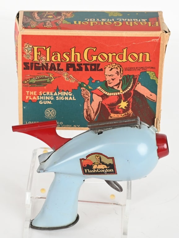 Marx Flash Gordon Signal Pistol W/ Box Auction