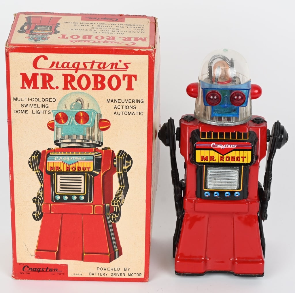 Japan Battery Op Mr Robot W/ Box Auction