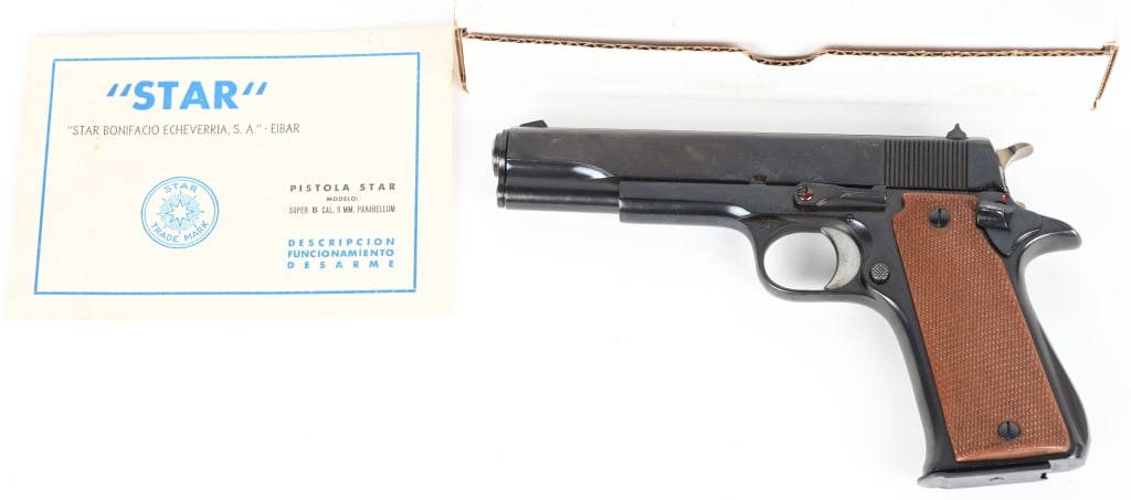 Spanish Star Model Super B Semi Auto Pistol 9mm
