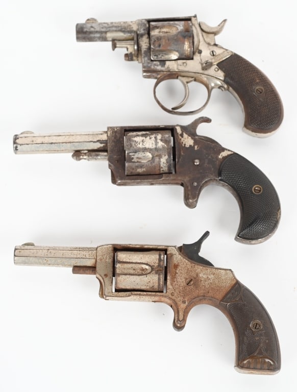 Lot (3) Antique Revolvers Auction