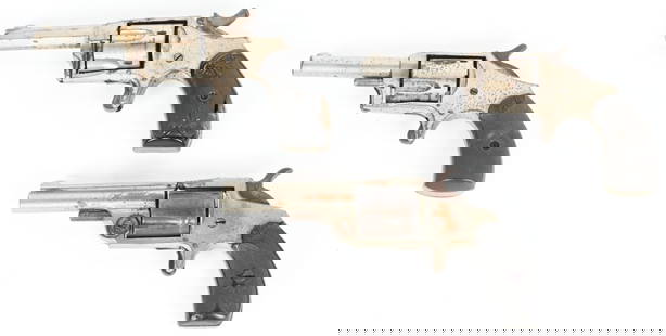 Lot (3) Antique Spur Trigger Revolvers Auction