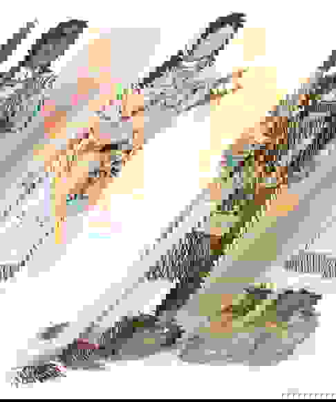 Indian Warrior And Squaw Statues Auction