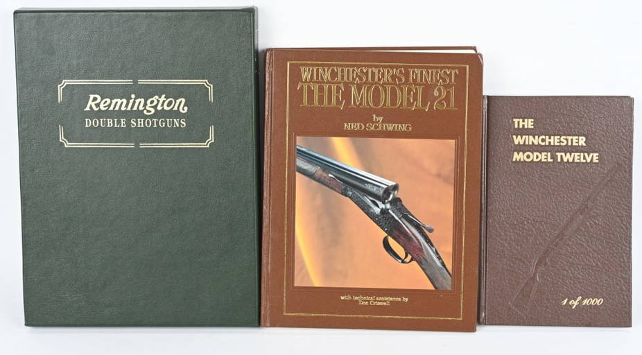 Lot (3) Hardbound Winchester Remington Books