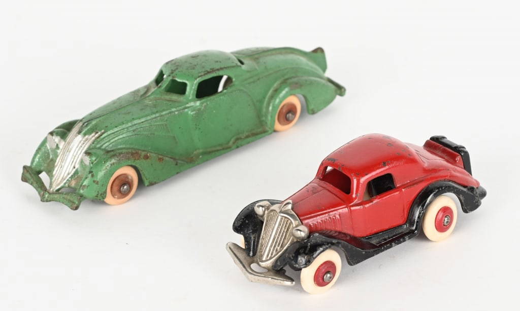 2- Hubley Cast Iron Cars Auction