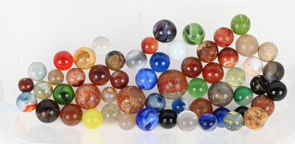 Large Lot Of Marbles Auction