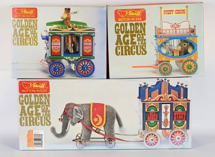 3 Steiff Circus Sets W/ Boxes