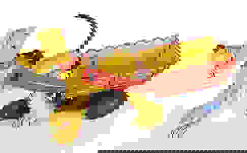 Linemar Tin Friction Pluto Pulling Cart Auction