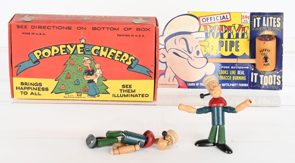 Popeye Christmas Light Shades & More Auction
