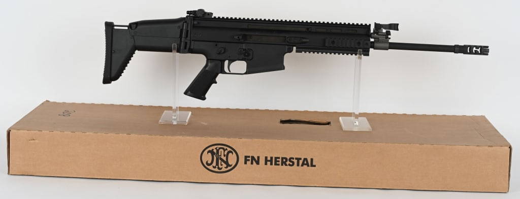 Belgian Made Fn Scar 17s Semi Auto Rifle With Box