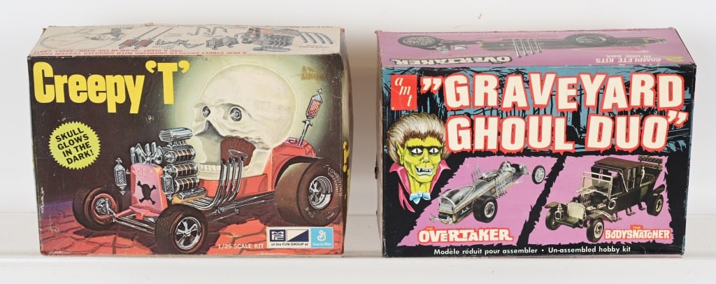 Graveyard Ghoul Duo & Creepy T Model Kits Auction
