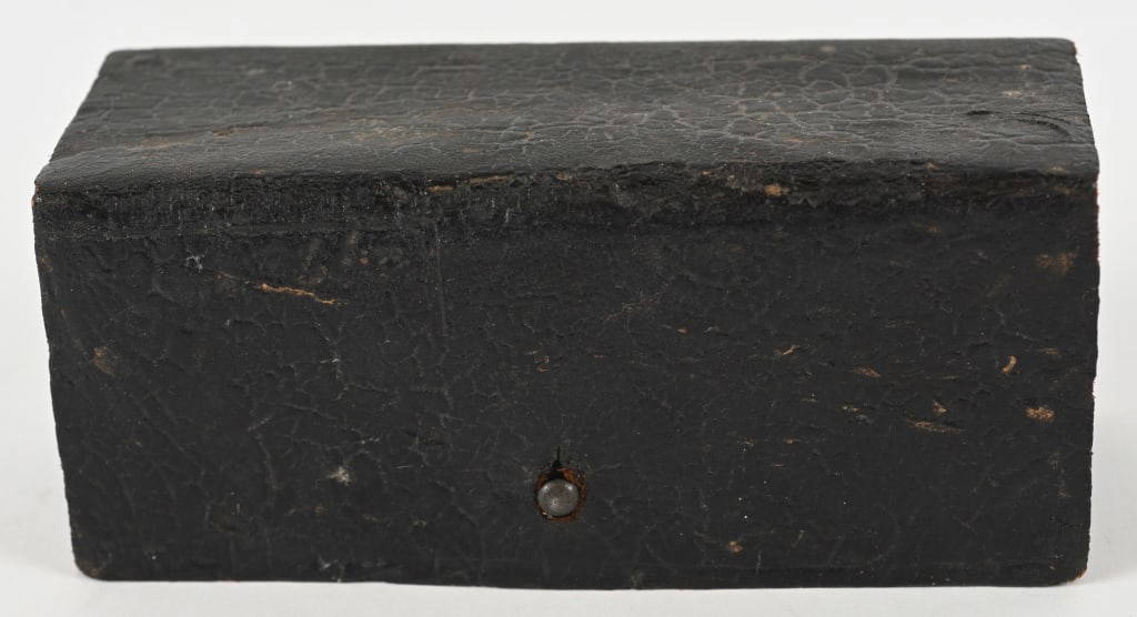 Confederate Leather Cartridge Box 1861 Dated Auction