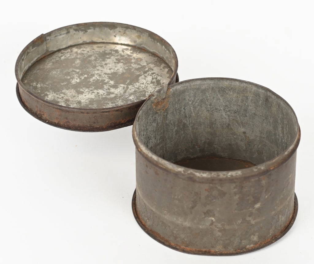 Civil War Federal Camp Tin Lidded Cup Auction