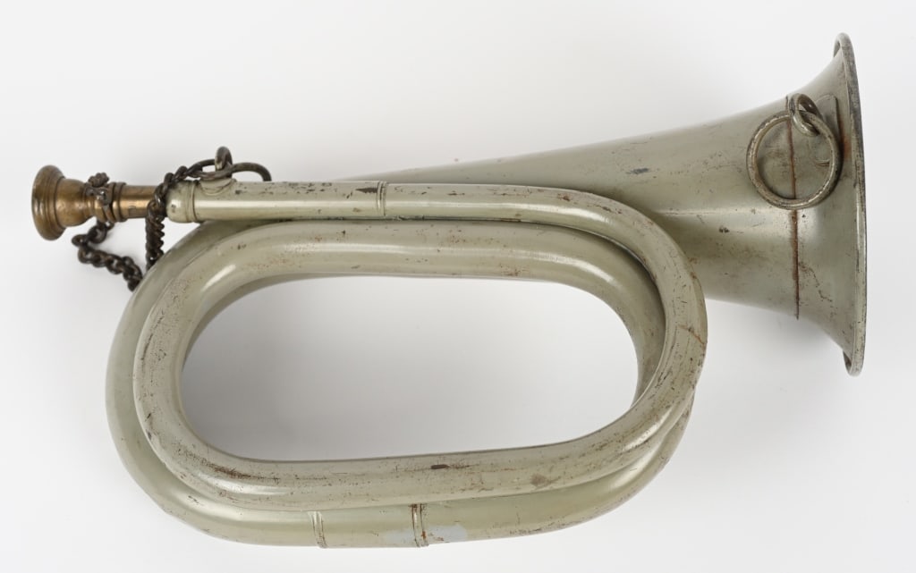 Wwii Nazi German 1943 Dated Field Bugle Ww2 Auction