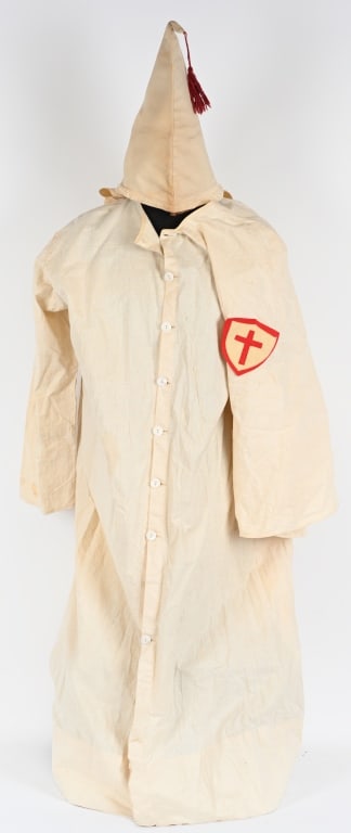 Early 2nd Klan Kkk Ku Klux Klan Robe Hood Woman Auction