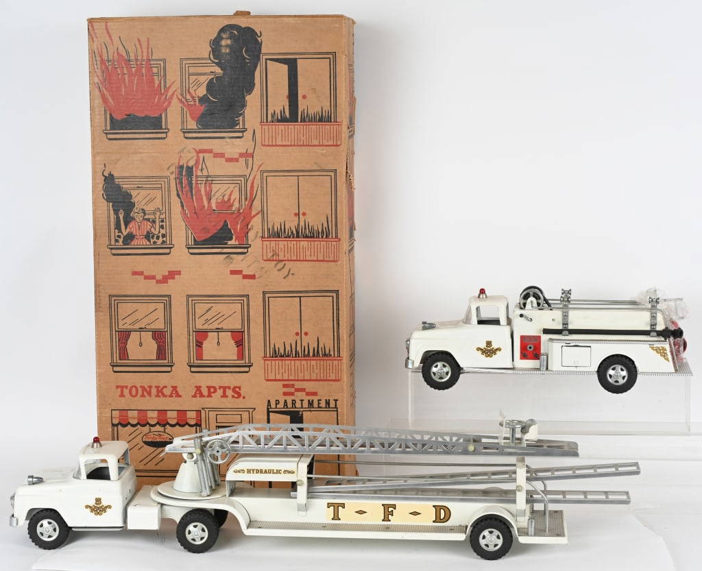 1959 Tonka B-212 Fire Department Truck Set W/ Box Auction