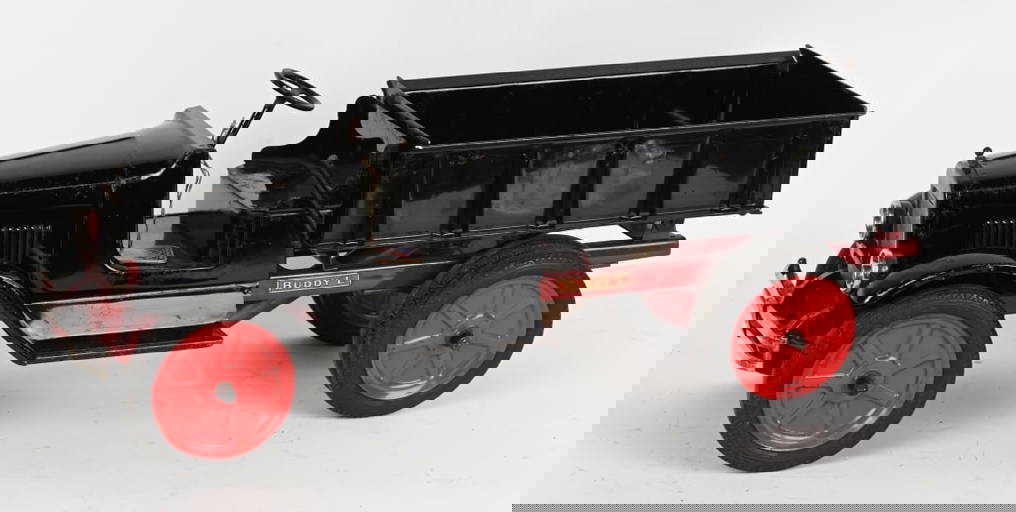 Buddy L Pressed Steel Rubber Tire Hydraulic Dump