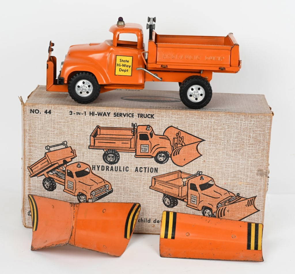 Tonka #44 3 In 1 Hi-way Service Truck W/ Box Auction