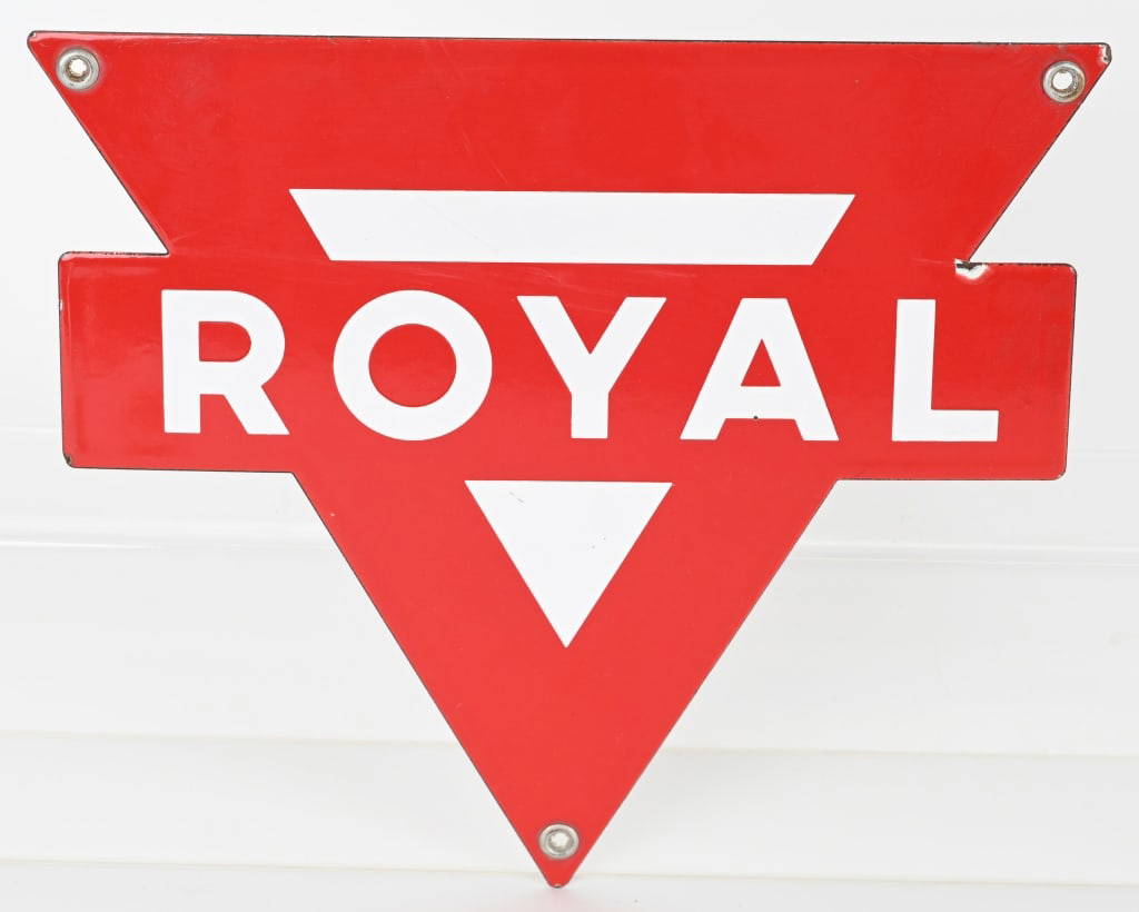Conoco Royal Porcelain Gas Pump Plate Auction