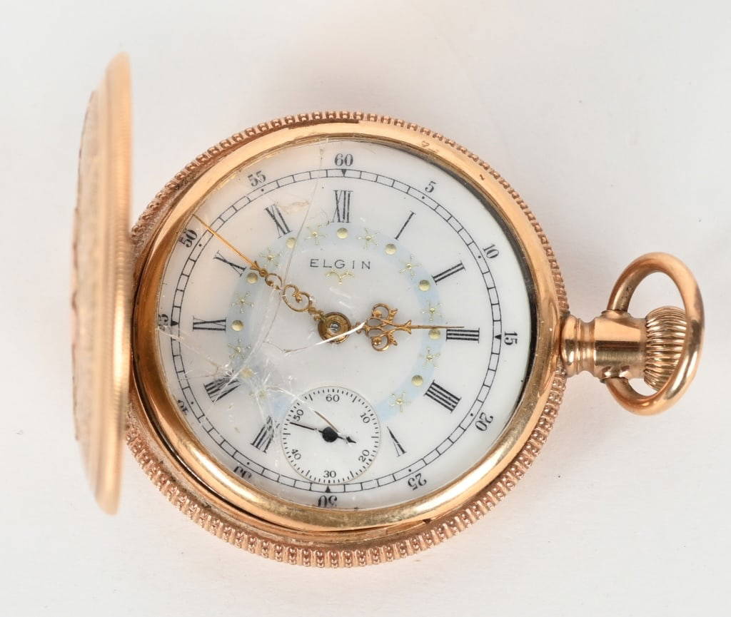 1895 14k Elgin 6s, 15 J Pocket Watch Auction