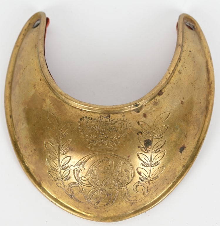 King George Iii British 1796 Officers Gorget Auction