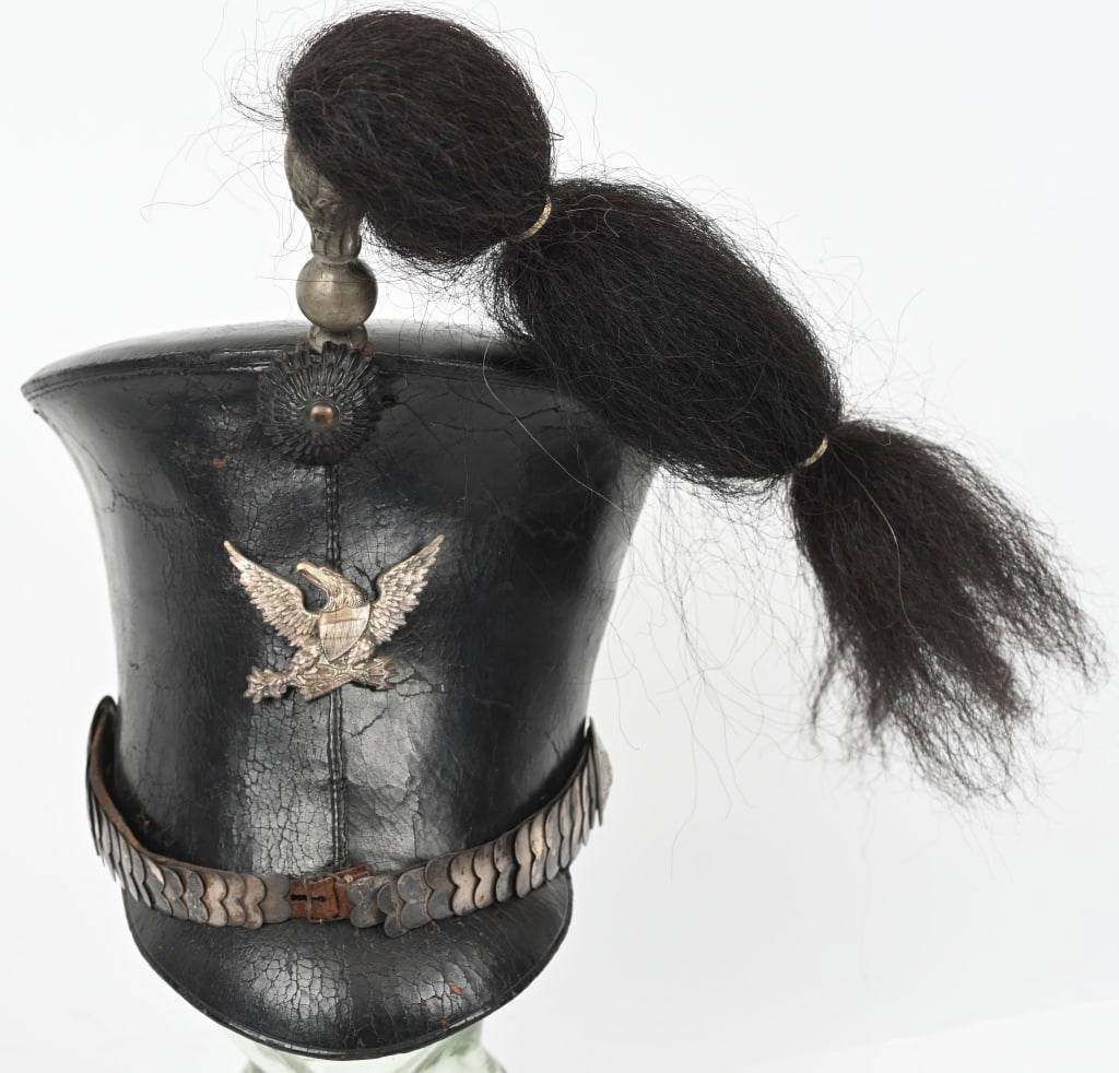 American M1824 Bell Crown Tar Bucket Shako Auction
