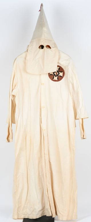 Early 2nd Klan Kkk Ku Klux Klan Robe And Hood Auction