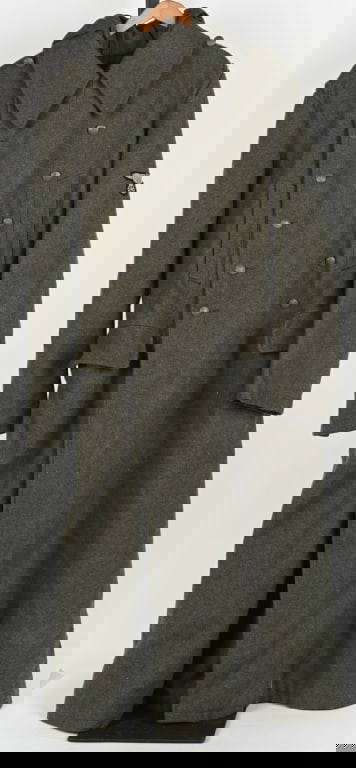 Wwii Nazi German Waffen Ss Em/nco's Greatcoat Ww2 Auction