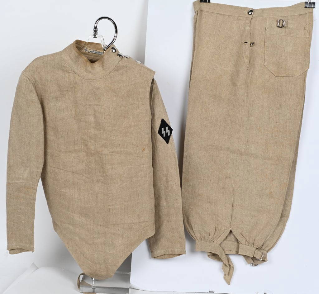Wwii Nazi German Waffen Ss Fencing Uniform Auction