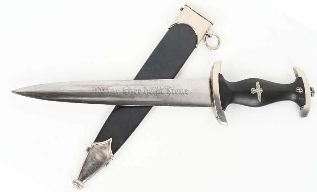 Wwii Nazi German Ss Dagger Rzm 1051/39 Ss 1939 Ww2 Auction