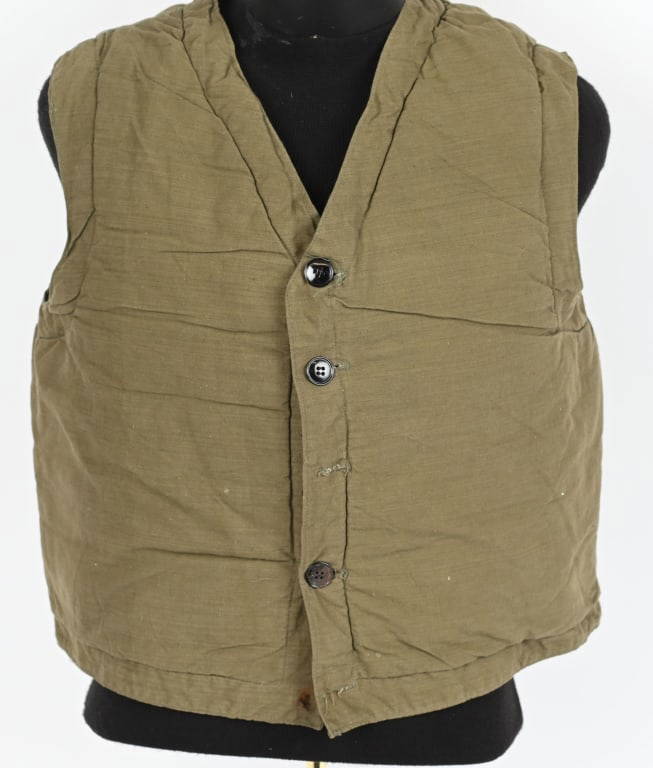 Wwii Nazi German Waffen Ss Cloth Padded Vest Ww2 Auction