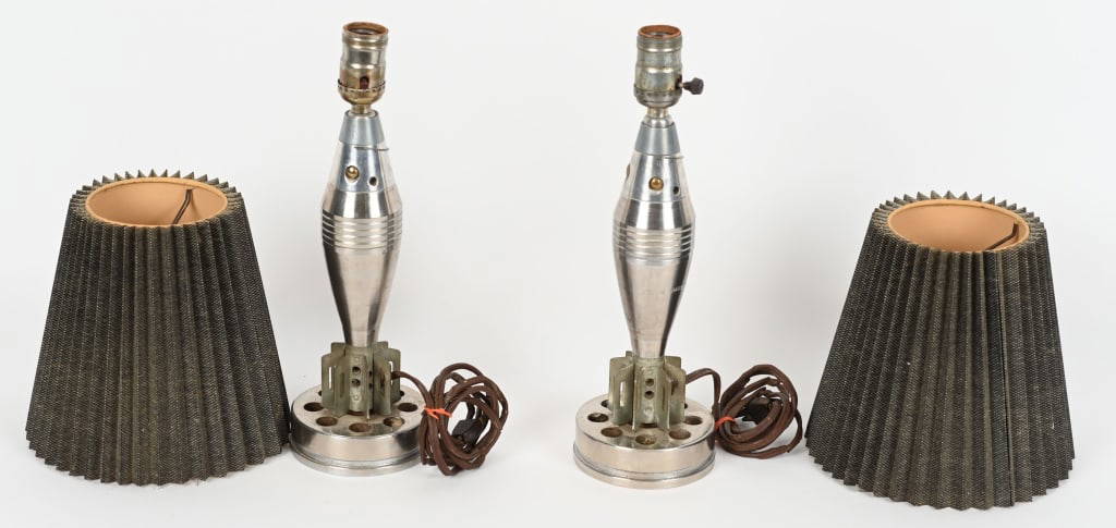 Wwii Us 60mm Mortar Shell Lamps Made From Shells