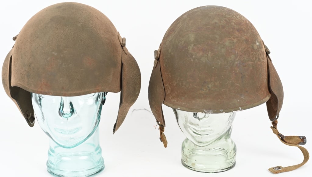 Wwii U.s. Army Air Force M 3 Flak Helmet Lot Ww2 Auction