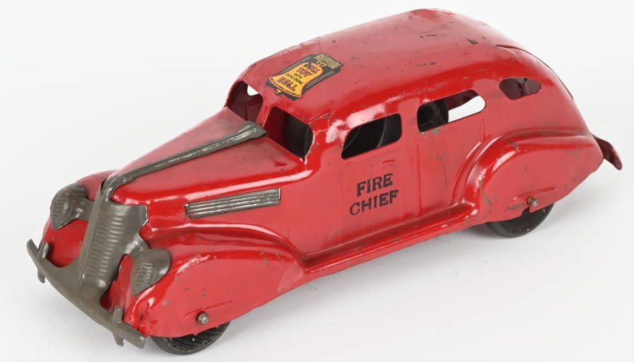 Marx Pressed Steel Ford Fire Chief Sedan