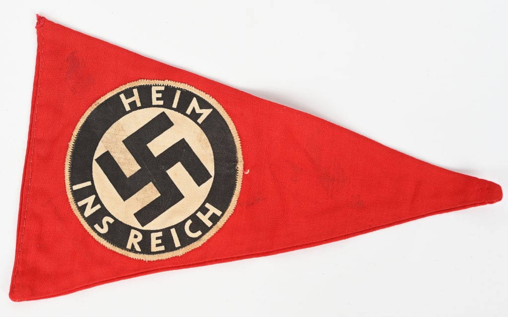 Wwii Nazi German Bicycle Pennant Heim Ins Reich Auction