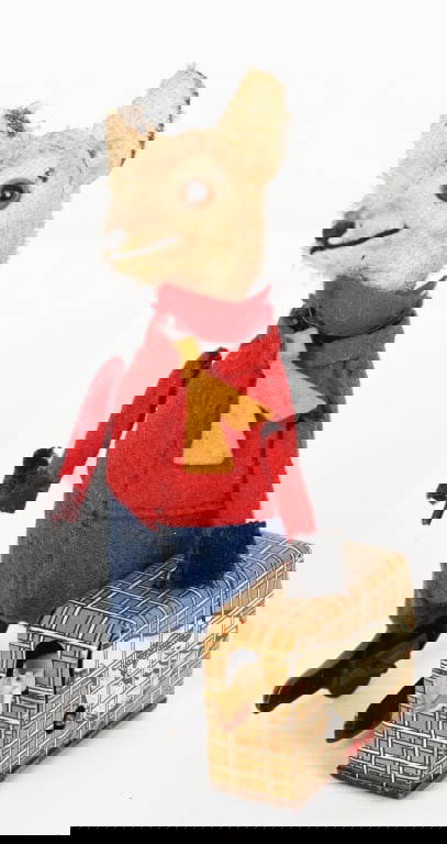 Schuco Windup Fox With Goose Auction