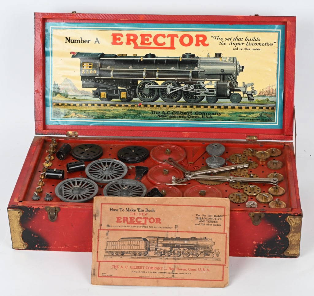 Erector Set No. A. Hudson Locomotive W/ Box Auction