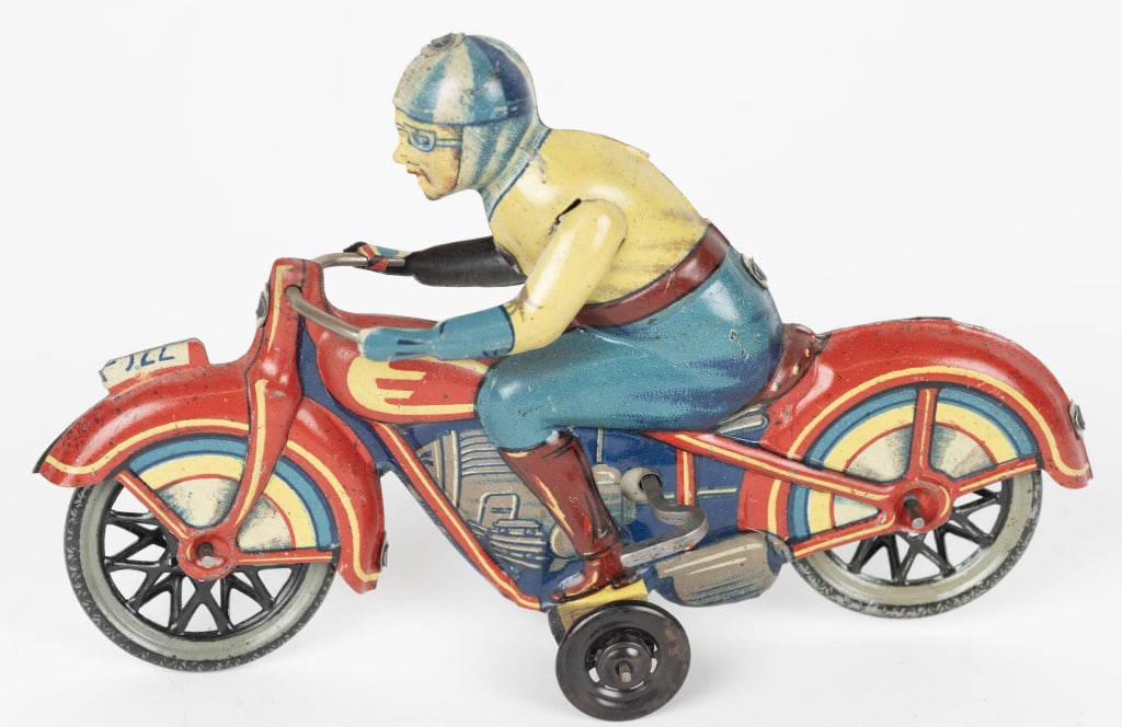 Paya Tin Windup Racing Motorcycle Auction
