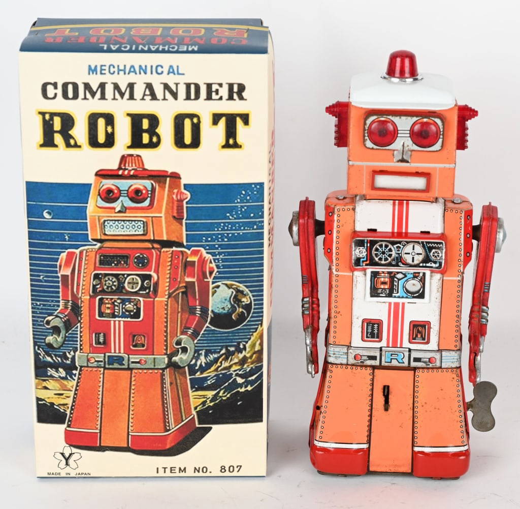 Yonezawa Tin Windup Commander Robot Auction