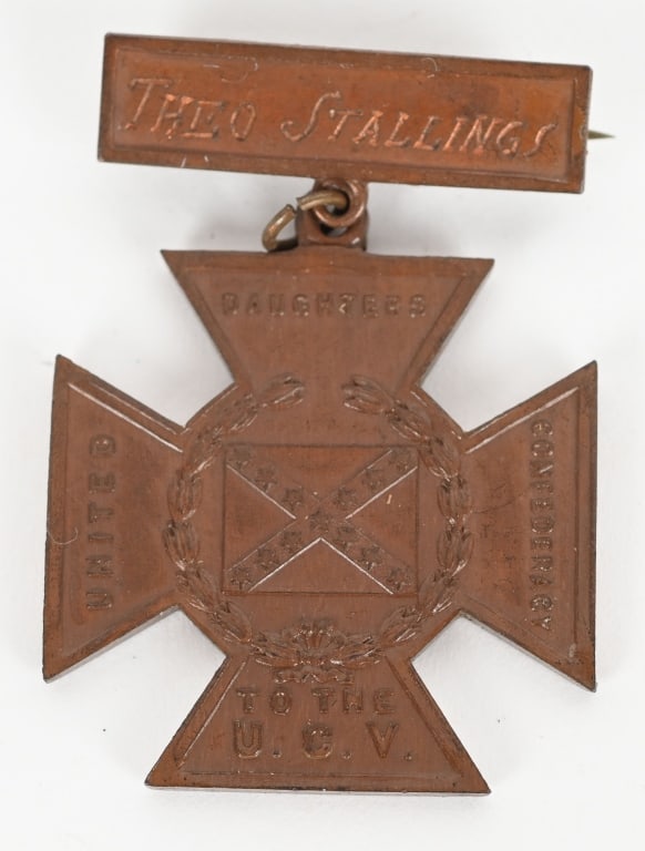 Confederate Southern Cross Of Honor Named Carolina Auction