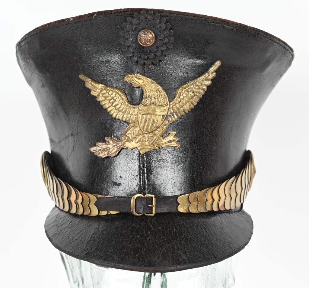 American Usmc M1824 Bell Crown Tar Bucket Shako Auction